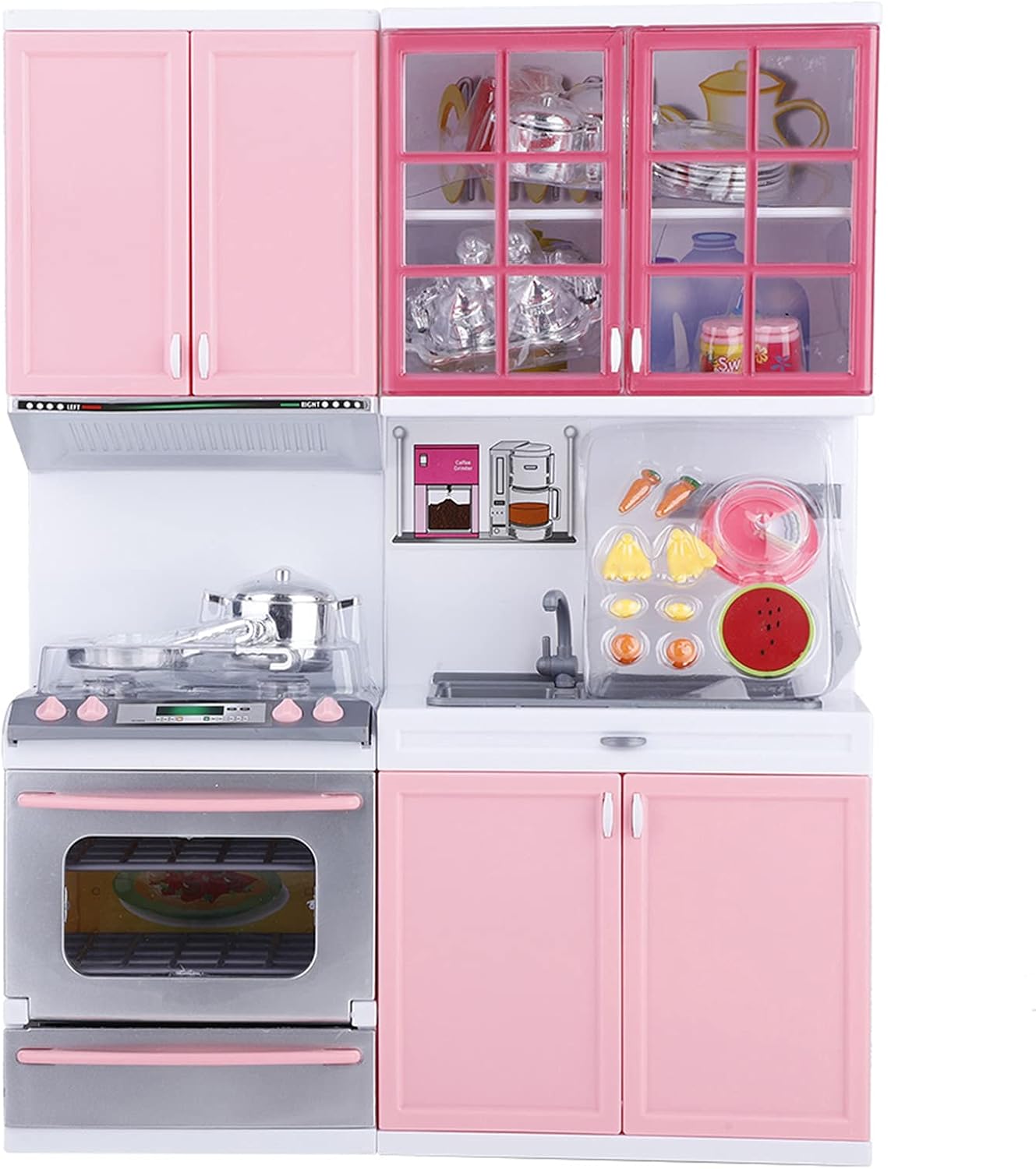 Kids Play Kitchen Set Playset Mini Kitchen Role Play Toys Set with ...