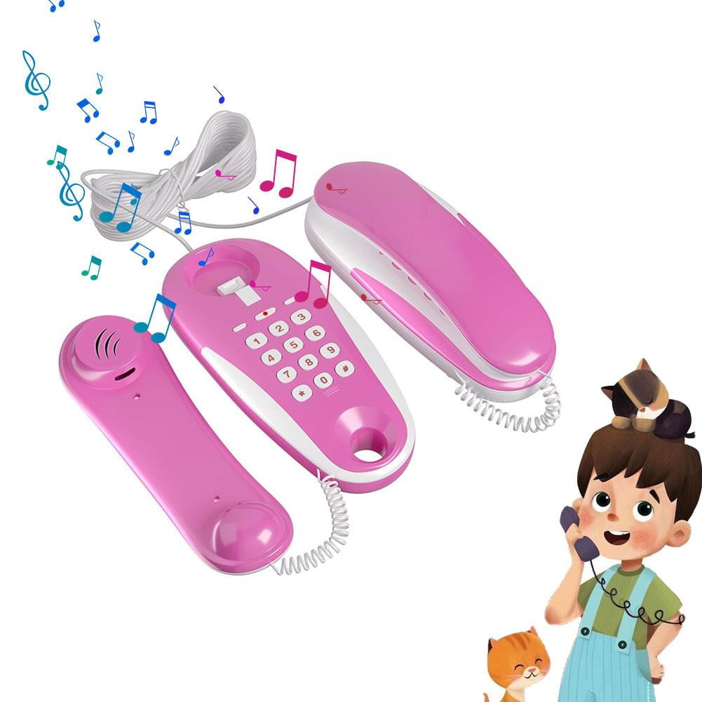Kids Play Phone, Intercom Toy with Real Sounds,Pretend Telephone,Gift ...