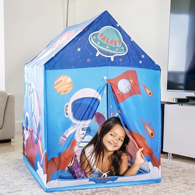 Kids Play Tent Playhouse Indoor Outdoor Boys Toddler Large Castle Play ...