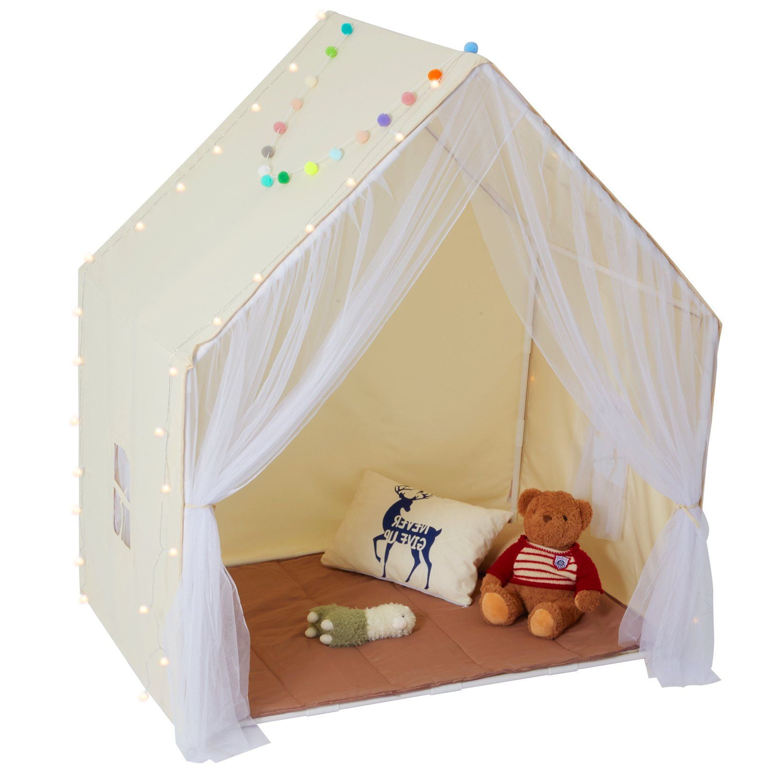 Kids Play Tent for Toddlers 1-5 Years Old, Indoor/Outdoor Teepee with ...