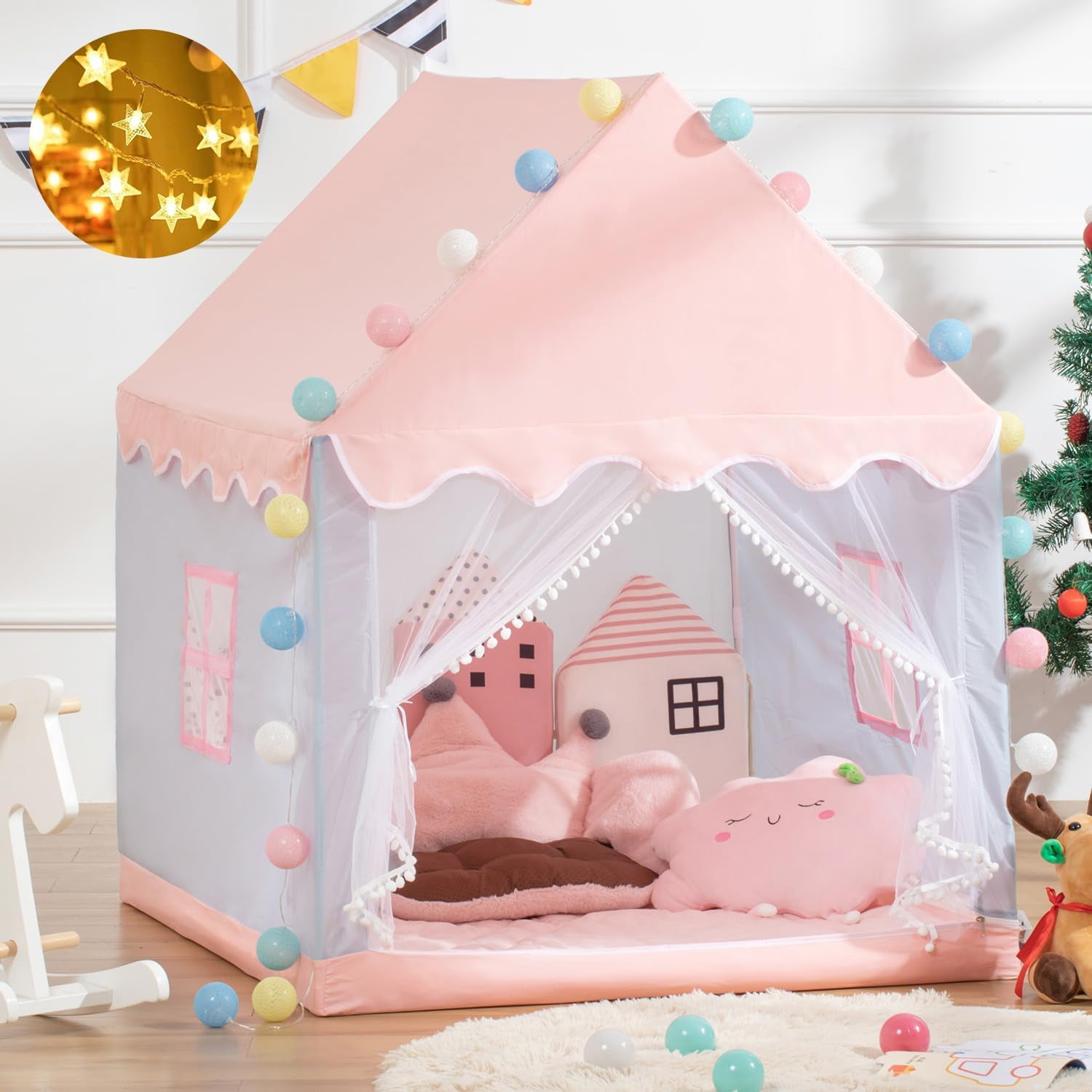 Kids' Play Tents Children's Tent Small Castle Boy's Gift Indoor and ...