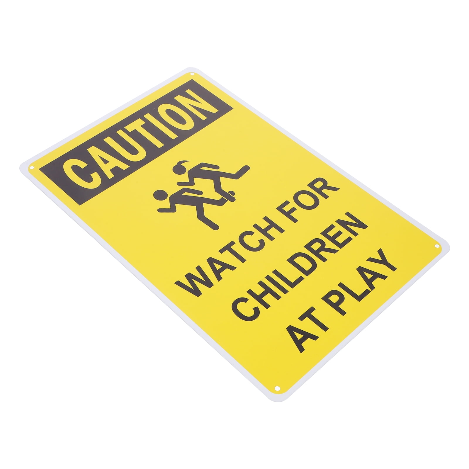 Kids Playing Attention Sign Traffic Road Signs Warning Child Yellow ...