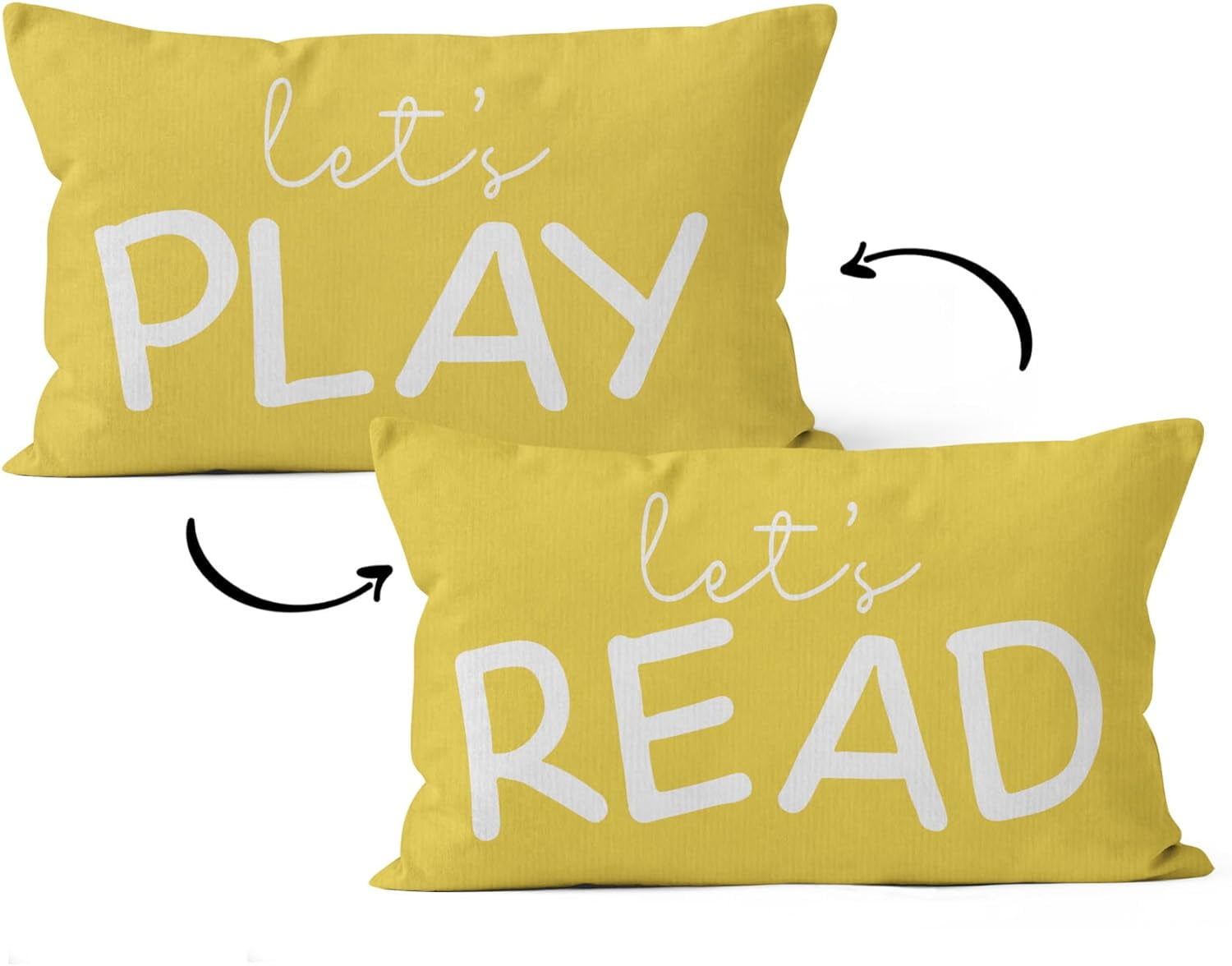 Kids Playroom Decor,Classroom Pillows Cover,Let''s Read Play Decorative ...