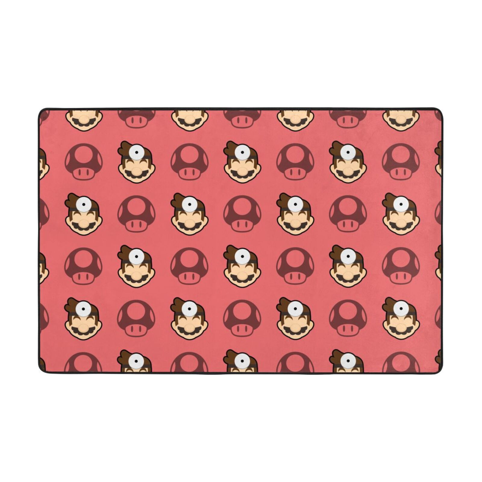 Kids Playroom & Game Room Carpet | Cute Cartoon Super Mario Characters ...