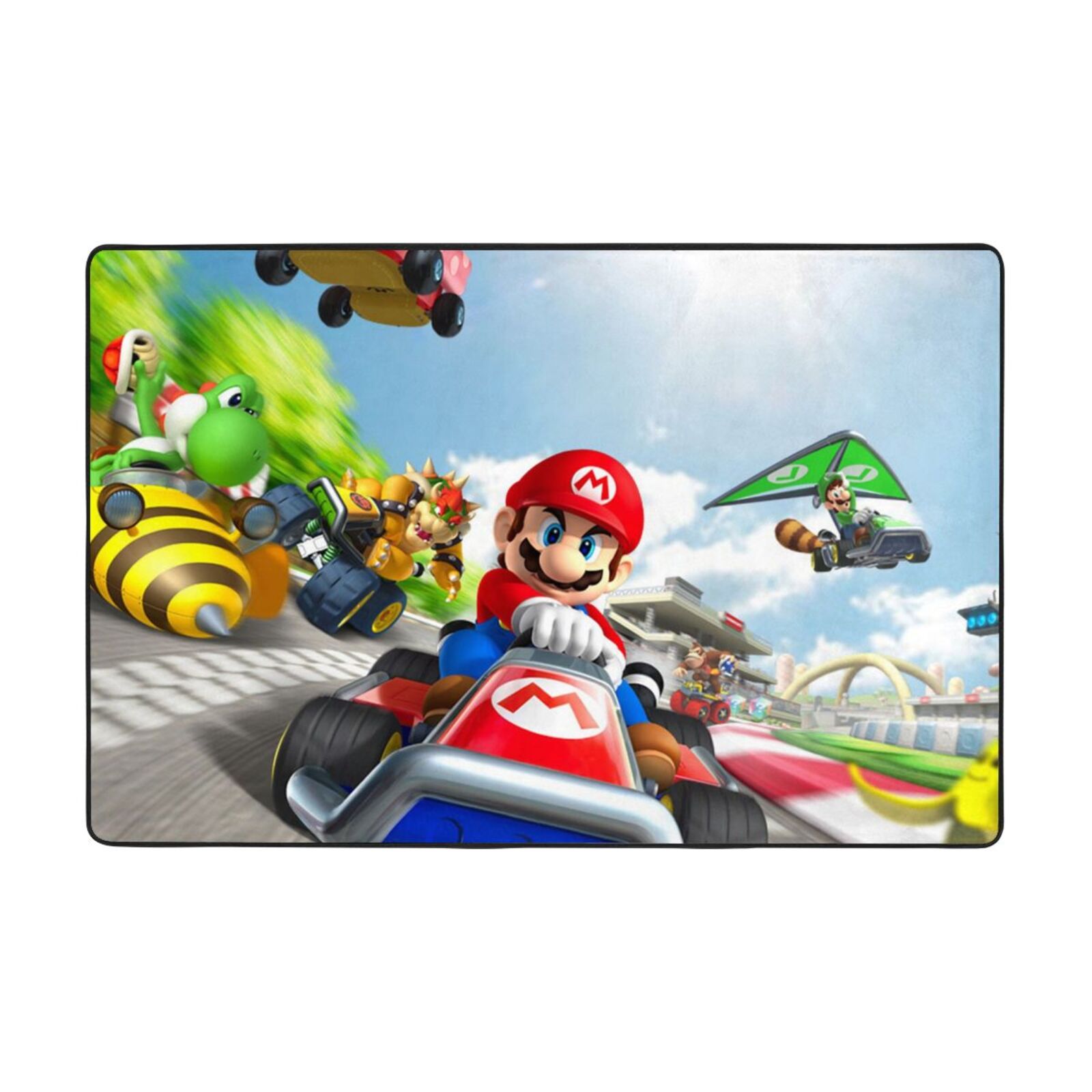 Kids Playroom & Game Room Carpet | Cute Cartoon Super Mario Characters ...