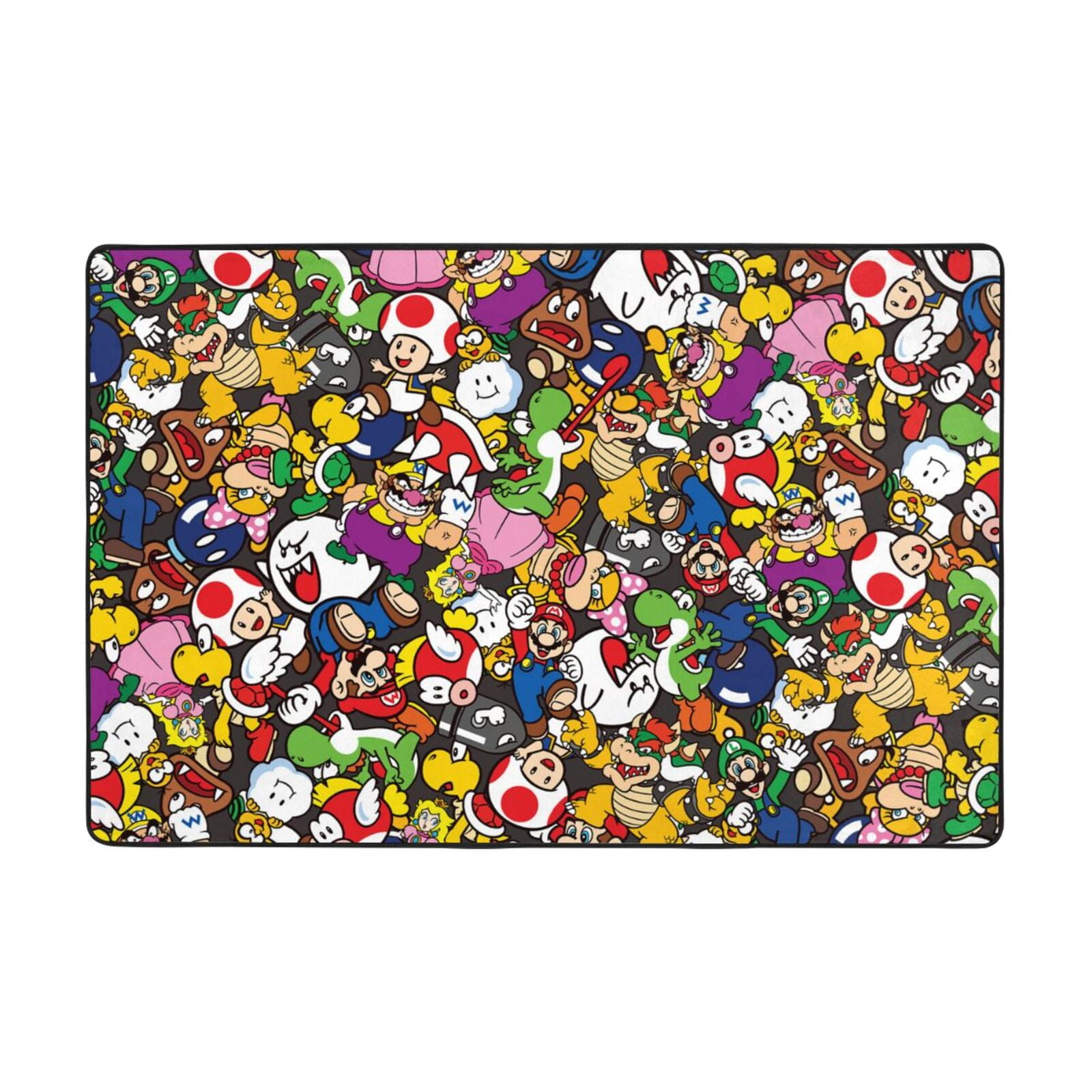 Kids Playroom & Game Room Carpet | Cute Cartoon Super Mario Characters ...