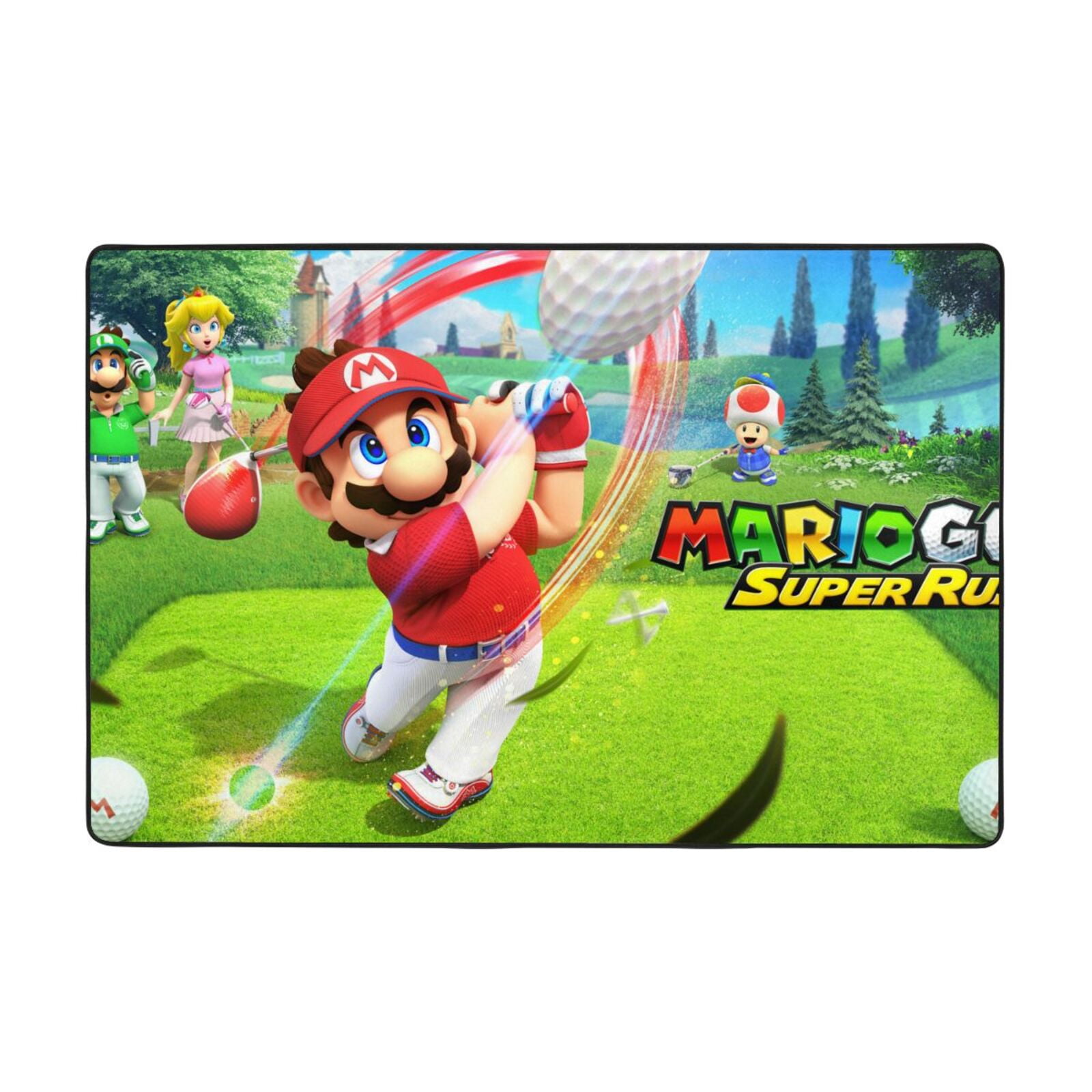 Kids Playroom & Game Room Carpet | Cute Cartoon Super Mario Characters ...