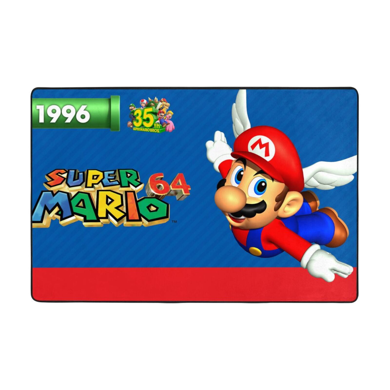 Kids Playroom & Game Room Carpet | Cute Cartoon Super Mario Characters ...