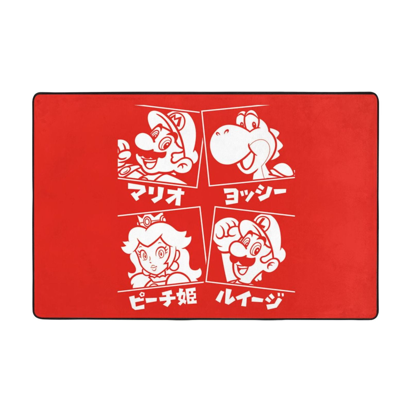 Kids Playroom & Game Room Carpet | Cute Cartoon Super Mario Characters ...