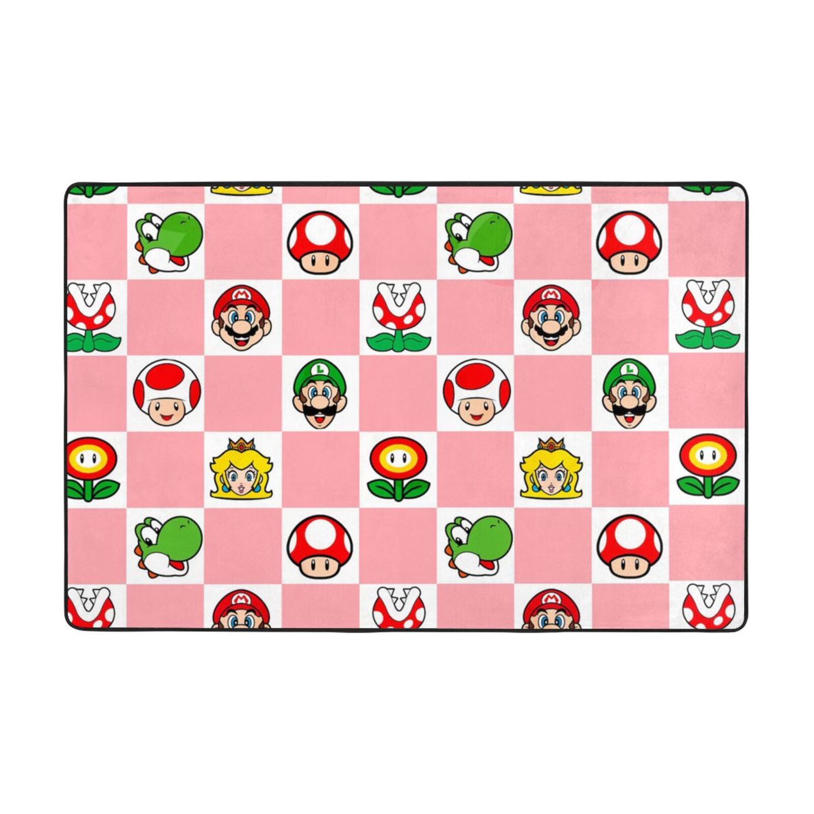 Kids Playroom & Game Room Carpet | Cute Cartoon Super Mario Characters ...