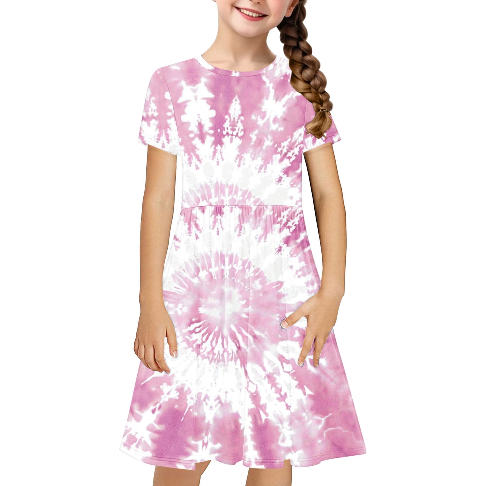 Kids Plus Size Homecoming Dresses 2025 Girls Summer Dresses Loose ...