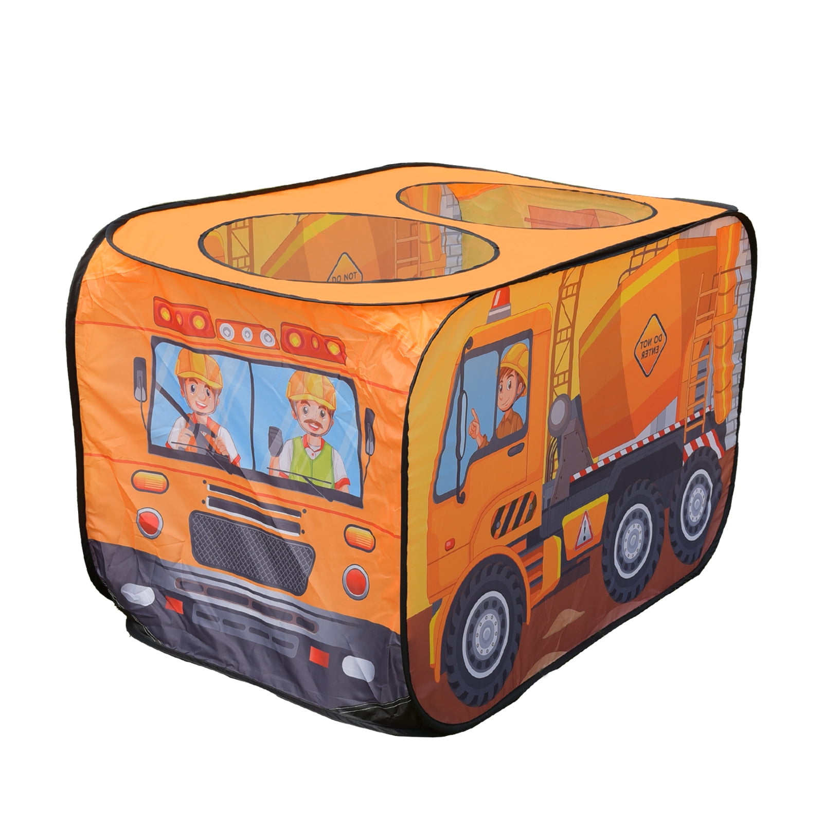 Kids Police Car Play Tent with Ball Pit Foldable Durable Polyester ...