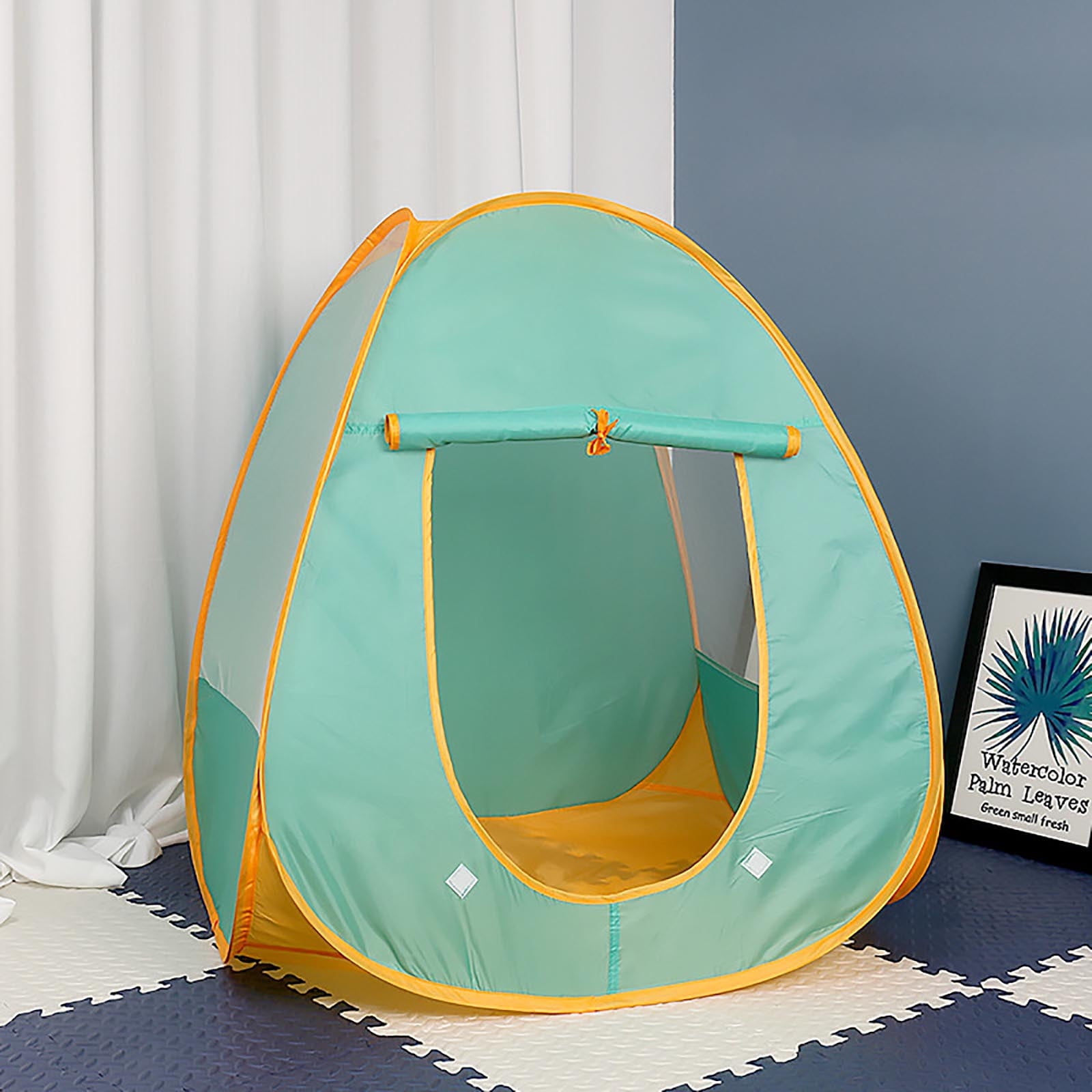 Kids Pop-Up Play Tent, Indoor Outdoor Playhouse for Toddlers, Foldable ...