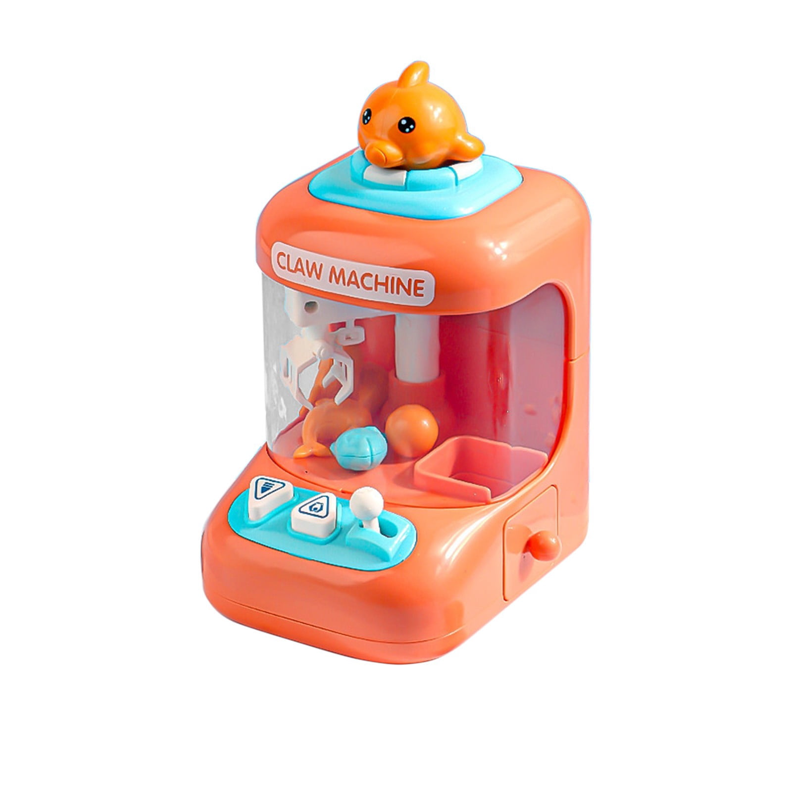 Kids Portable Claw Machine Toy Light Effects Hand Eye Coordination Fine ...