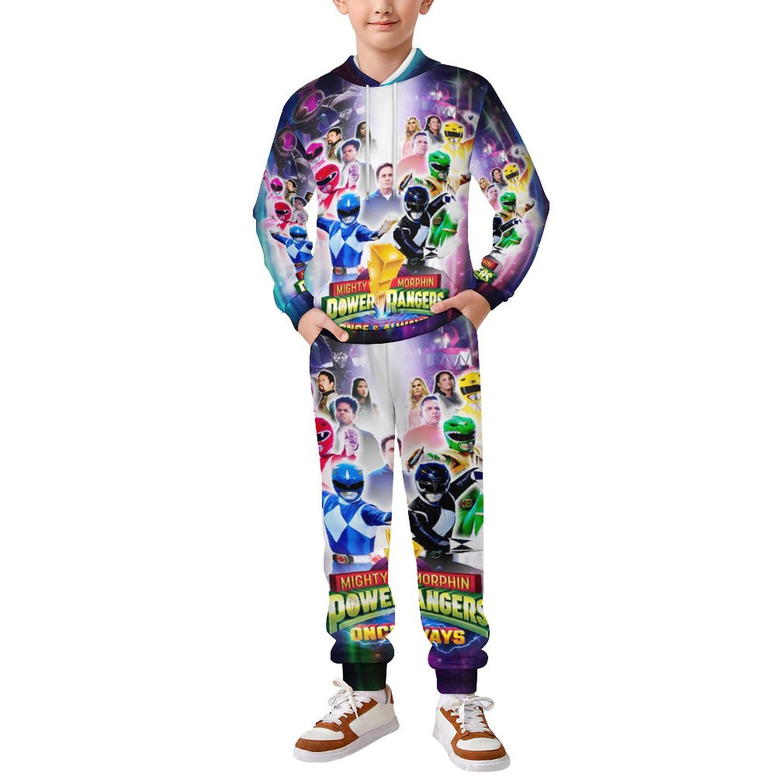 Kids Power Rangers Hoodie With Pant Set 3D Print Hooded Sweatshirt ...