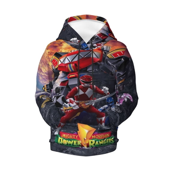 Kids Power Team Ran-,Ger2 Hoodie 3D Printed Fashion Novelty Pullover ...