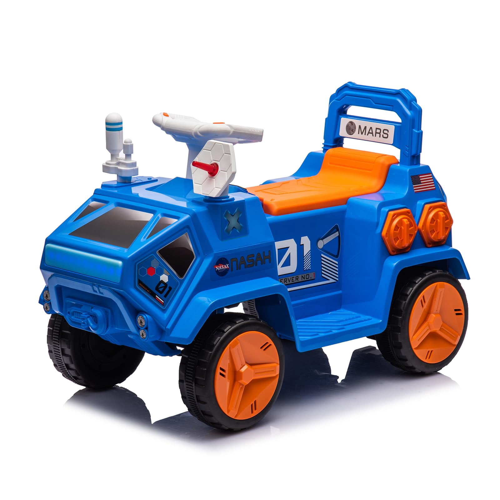 Kids' Powerful and Safe Electric Ride-On Car with Dynamic Rocket Sound ...