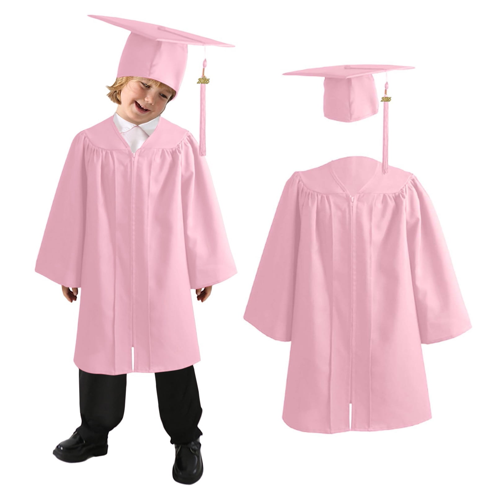 Kids Preschool Graduation Cap and Gown Graduation Red Cap and Gown Set ...