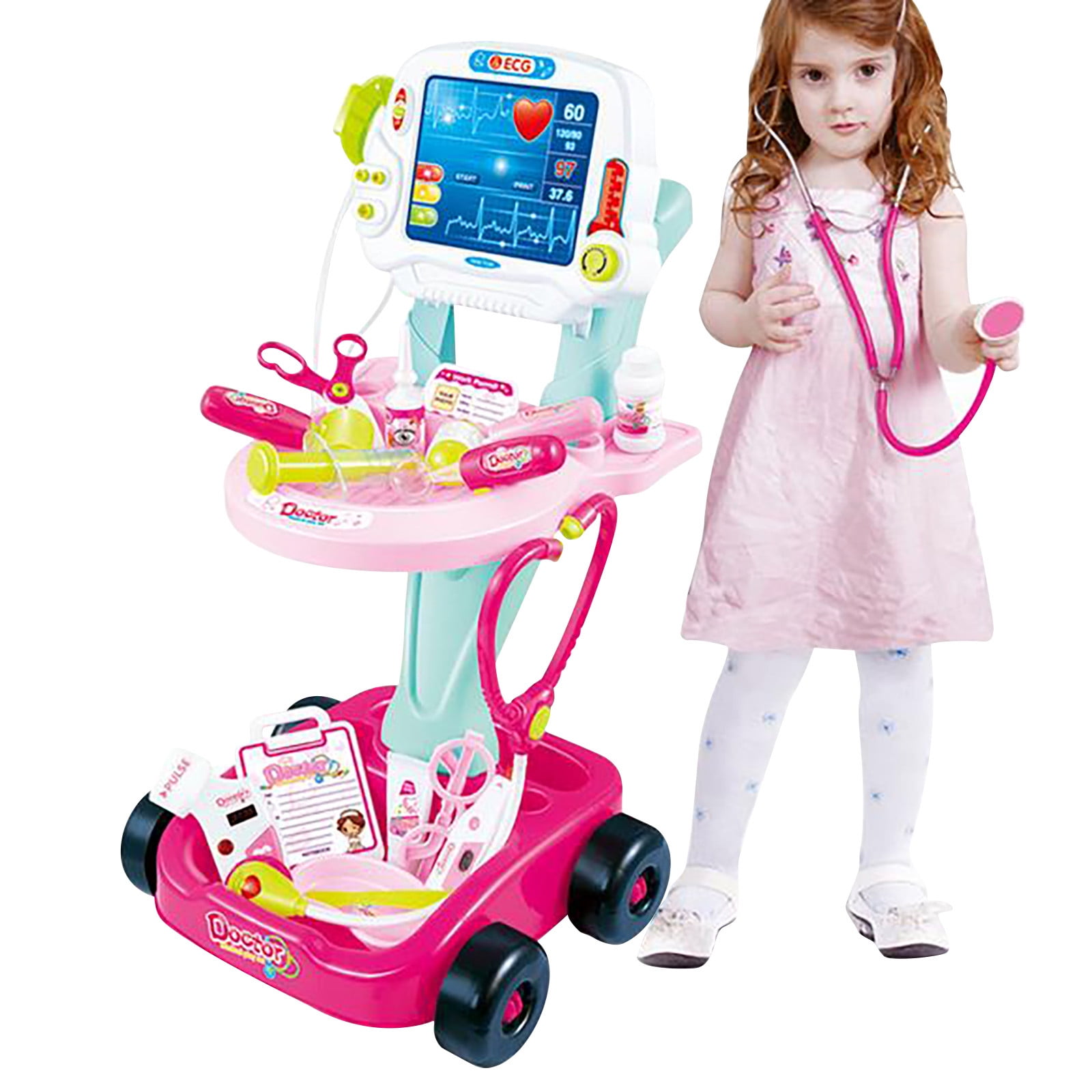 Kids Pretend Doctor Playset - Complete Medical Toy Kit with Storage ...