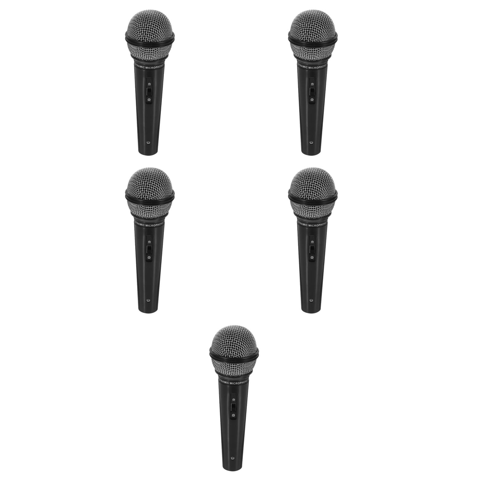 Kids Pretend Microphone Toy, 5pcs Plastic Fake Microphone Prop for ...