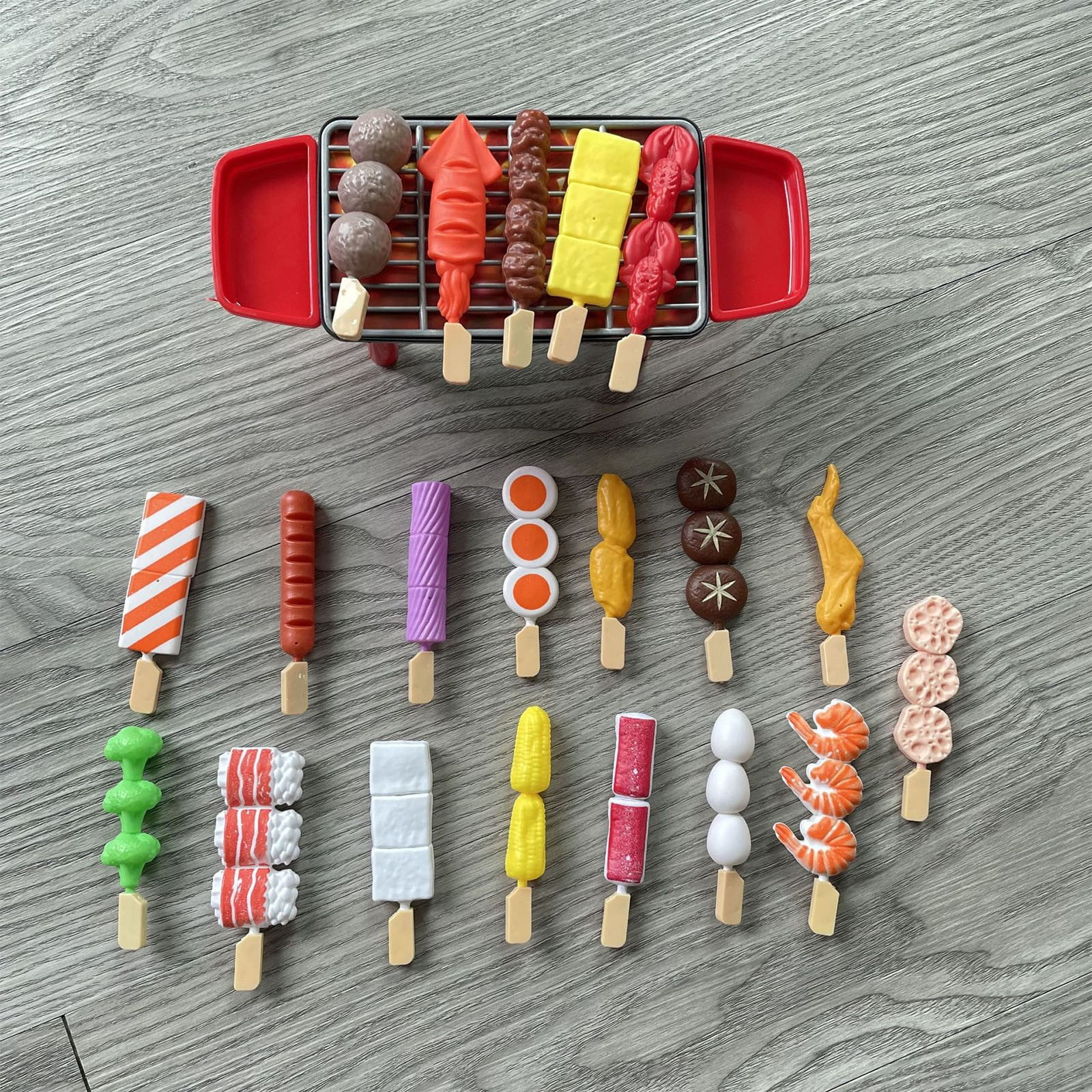 Kids Pretend Play BBQ Grill Toy Set - Interactive Role Play Kitchen ...