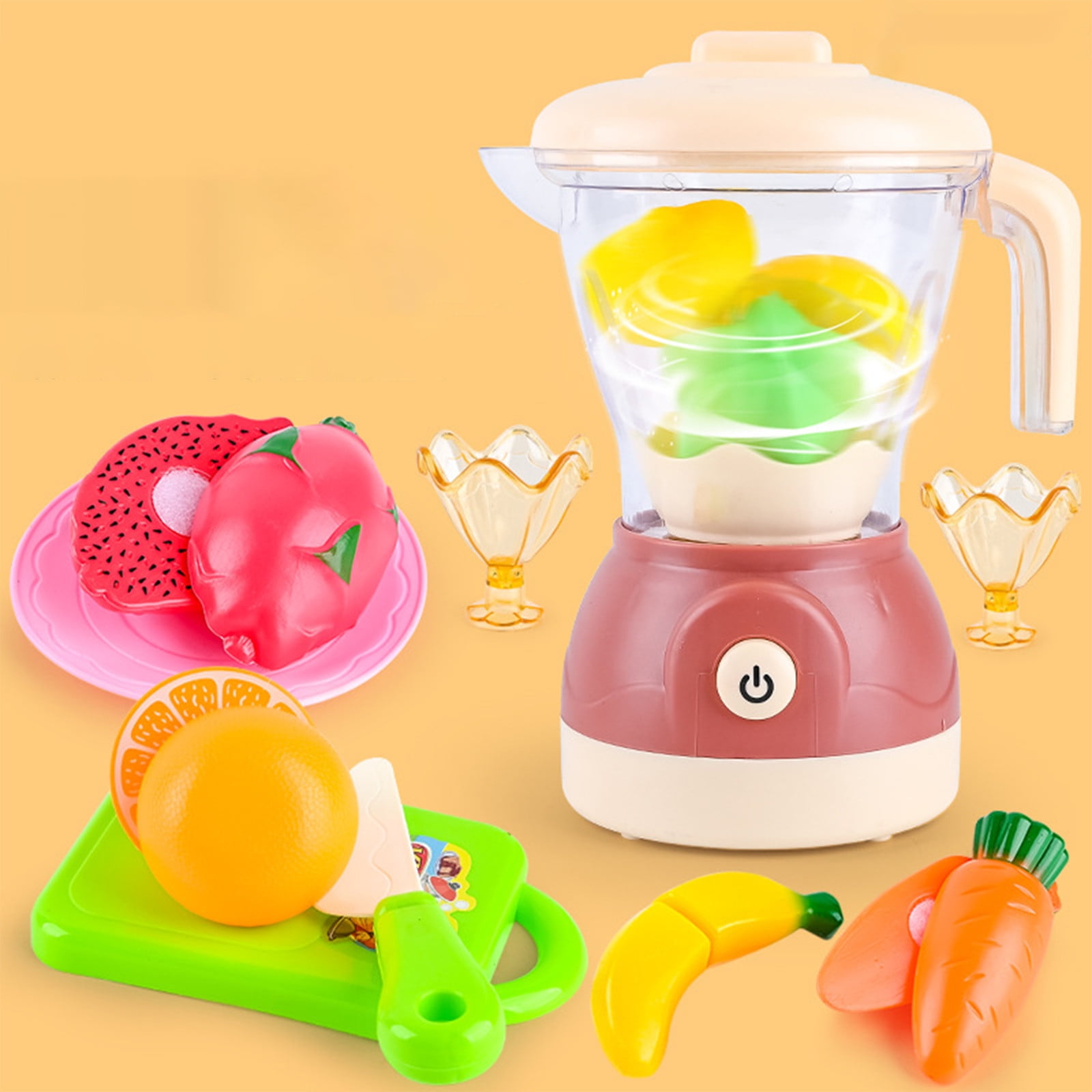 Kids Pretend Play Blender Toy Set - Realistic Role Play Kitchen ...