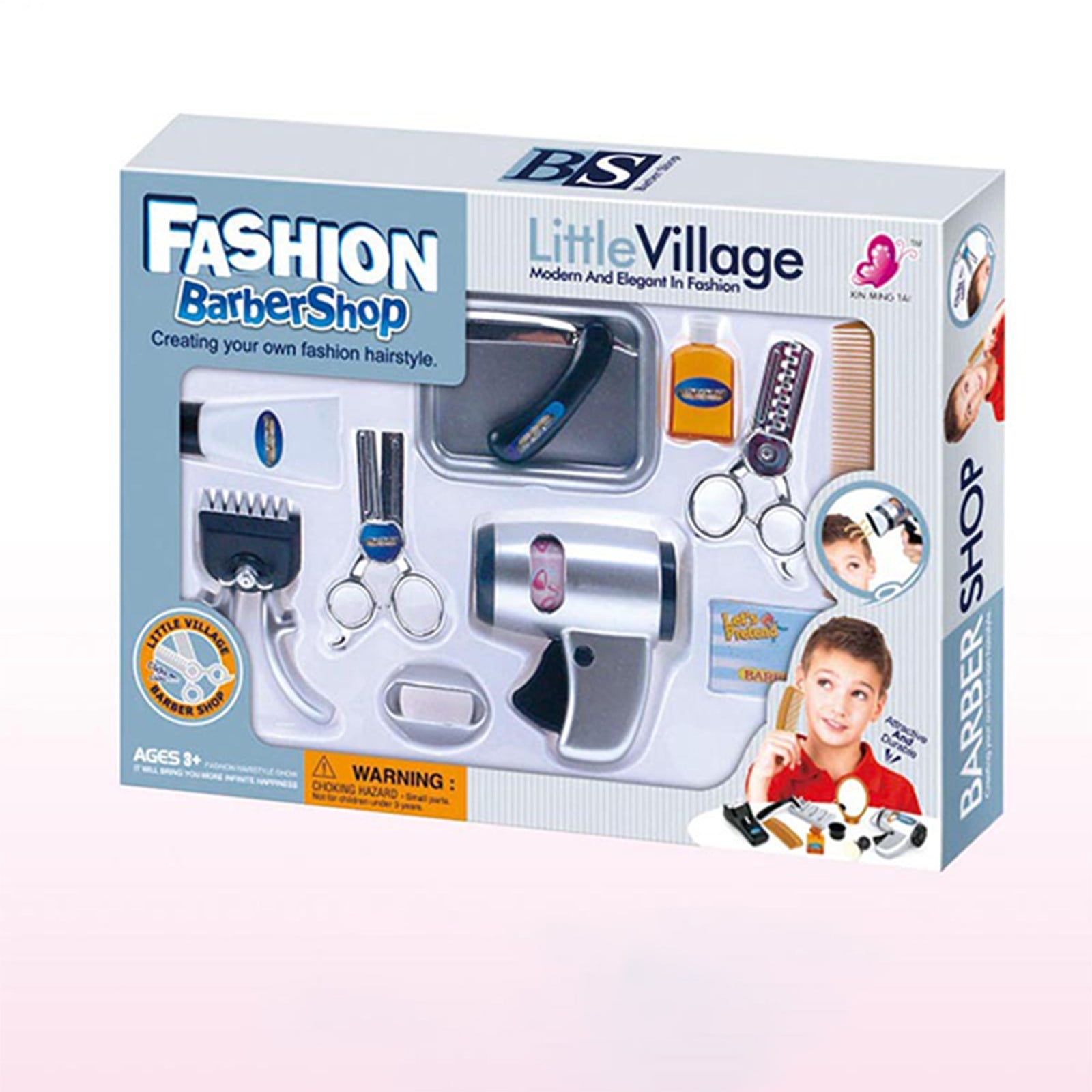 Kids Pretend Play Hairdresser Toy Set, ABS Safe Toddler Grooming Tools ...