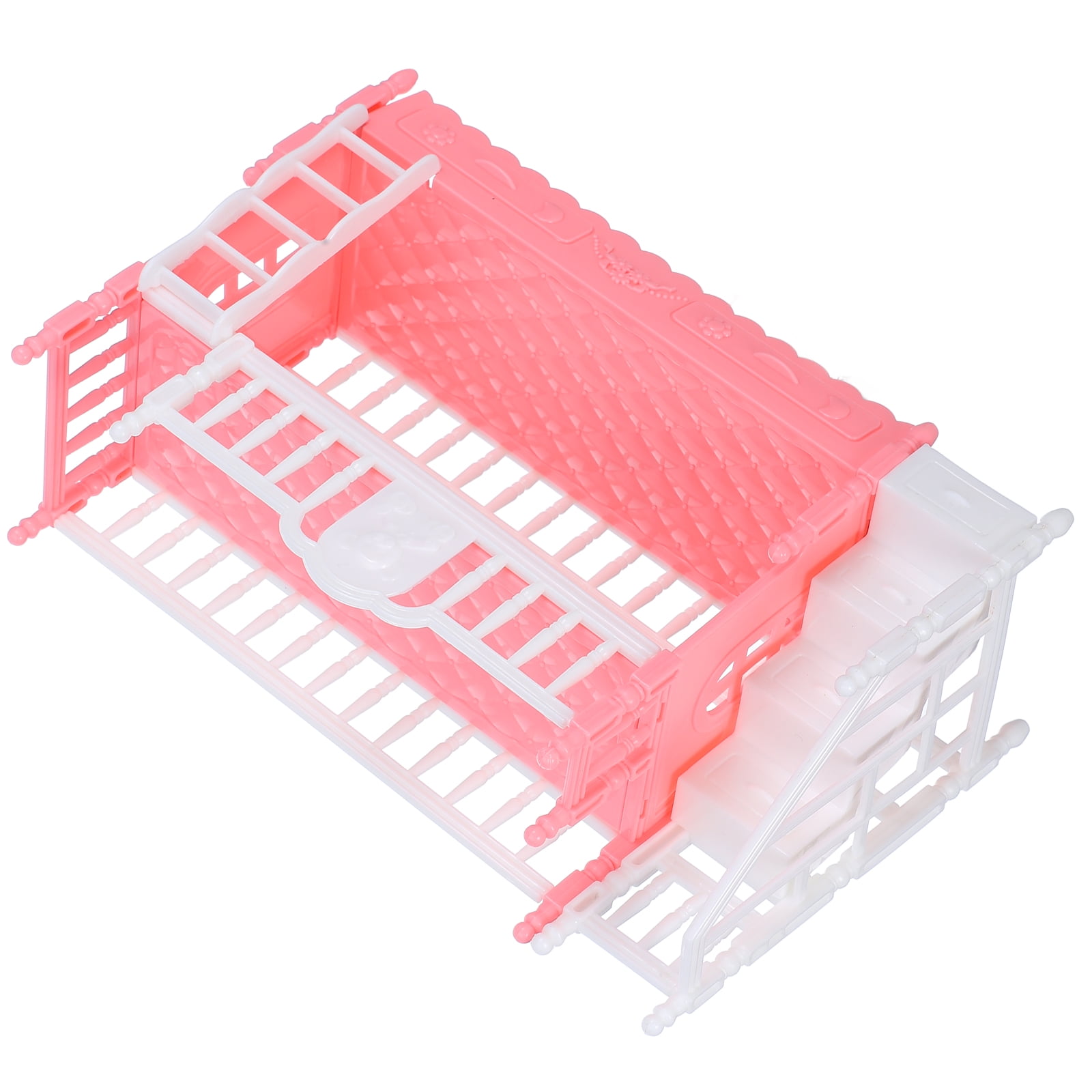 Kids Pretend Play Toy Princess Doll Bed Baby Doll Furniture Loft Bed ...