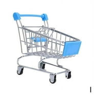 Children's Metal and Plastic Play Shopping Cart- Toddler's Toy Grocery ...