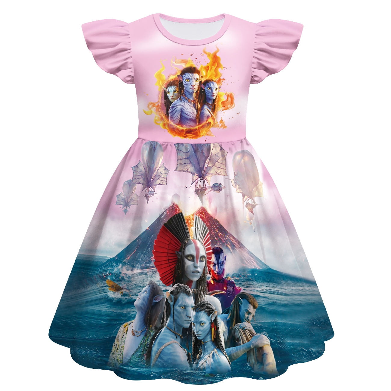 Kids Princess Girls Avatars Movie Anime Cartoon Graphics Printed ...