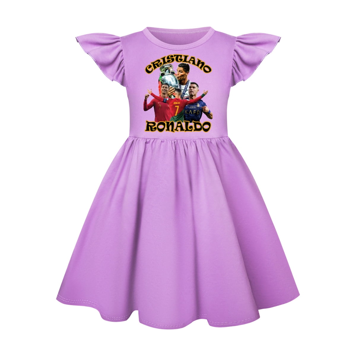Kids Princess Girls CR7 Cristiano Ronaldo Football Star Cartoon ...