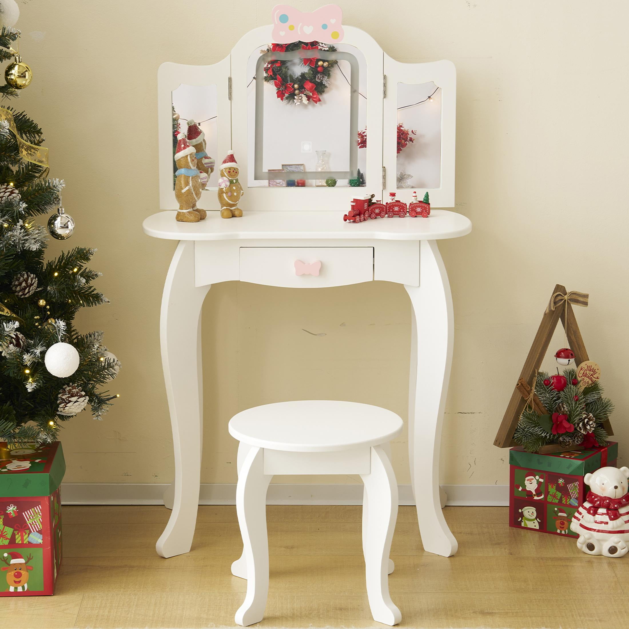 ENYOPRO Vanity Sets with 3-Color LED Lights, Vanity Play Set with a ...