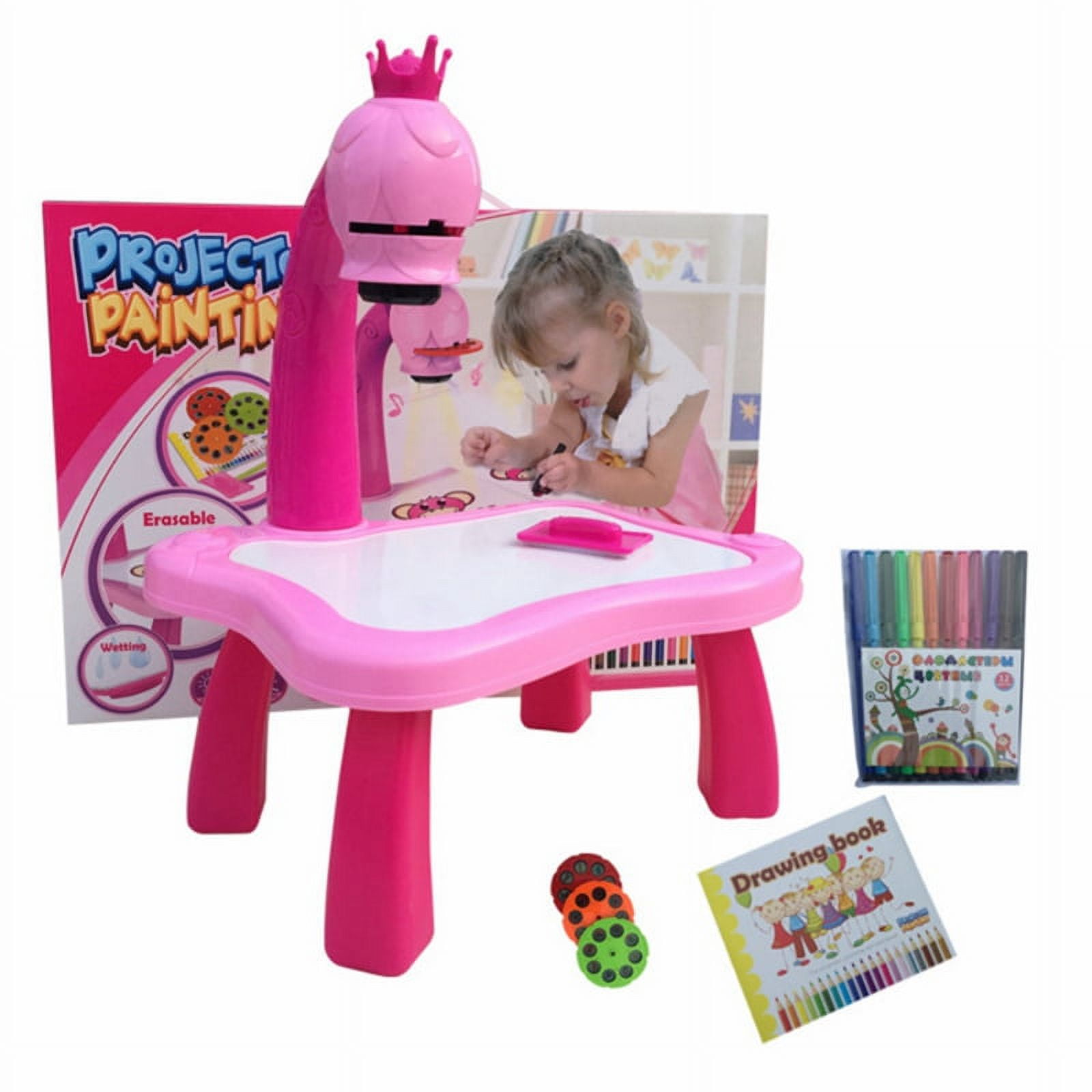 Kids Projector Painting Set, Trace and Draw Learn to Draw Toys Playset ...