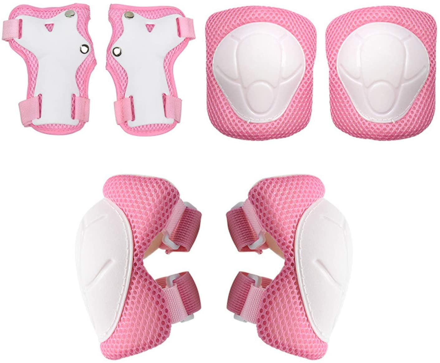 Kids Protective Gear,Kids Knee Pad, Knee Pads and Elbow Pads 6 in 1 Set ...