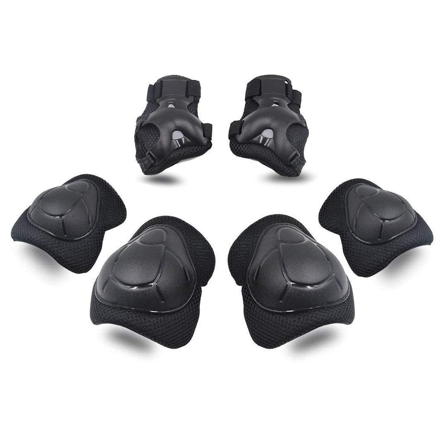QiShi PlaySafe Kids 3-in-1 Protective Gear Set - Knee/Elbow Pads ...
