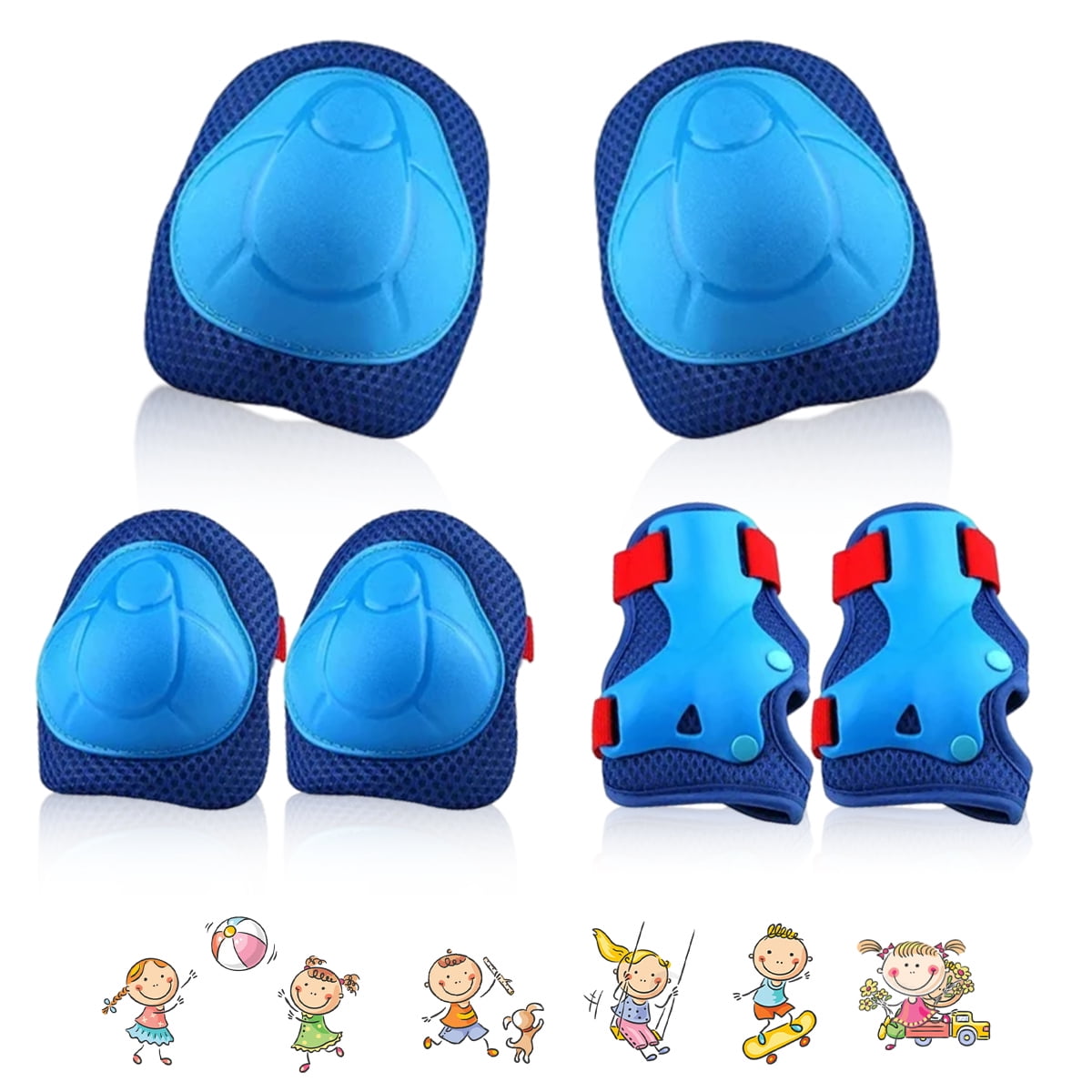 Kids Protective Gear Set Knee Pads for Kids 3-14 Years Toddler Knee and ...