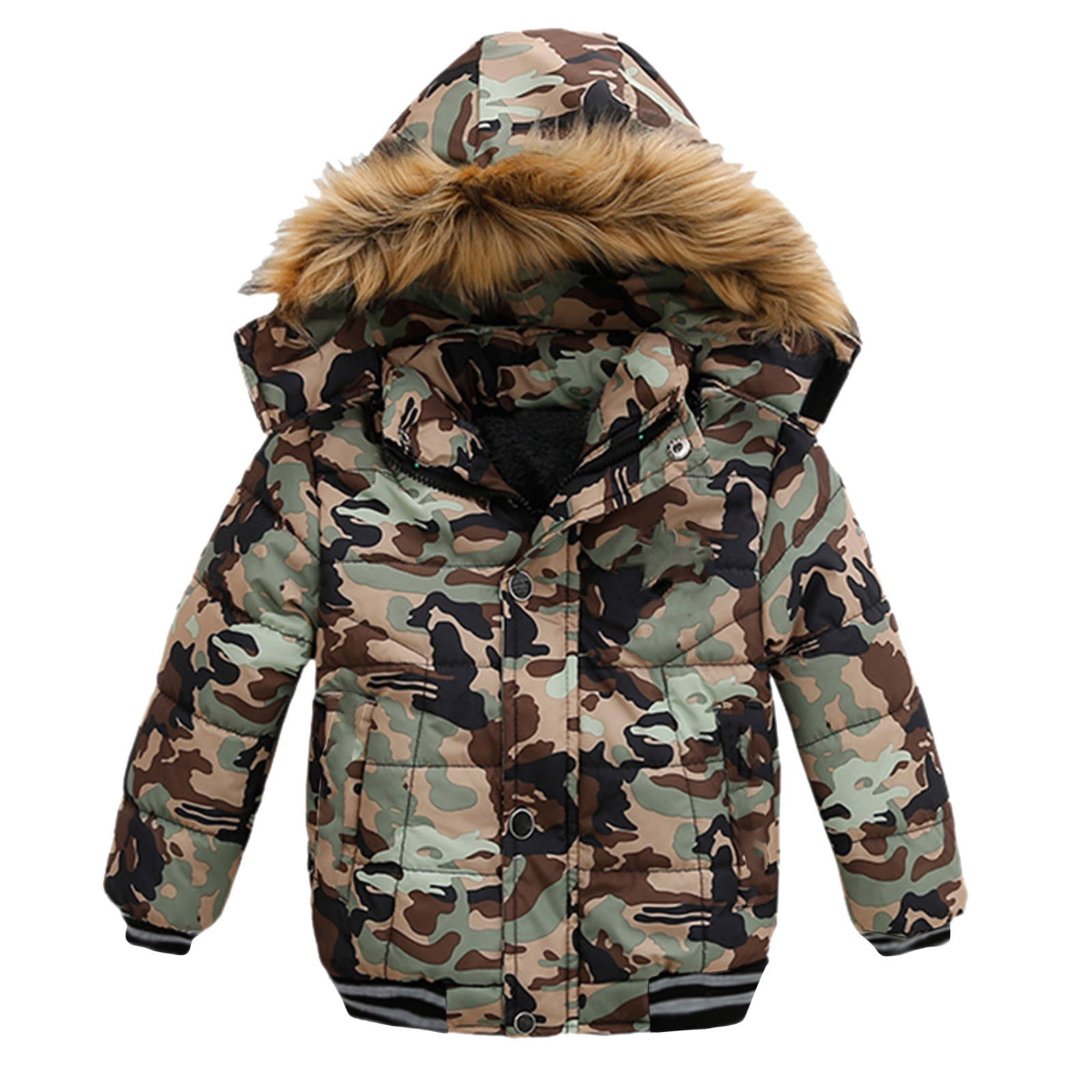 Kids Puffer Jacket Girls Children Winter Boy Jacket Coat Hooded Coat ...