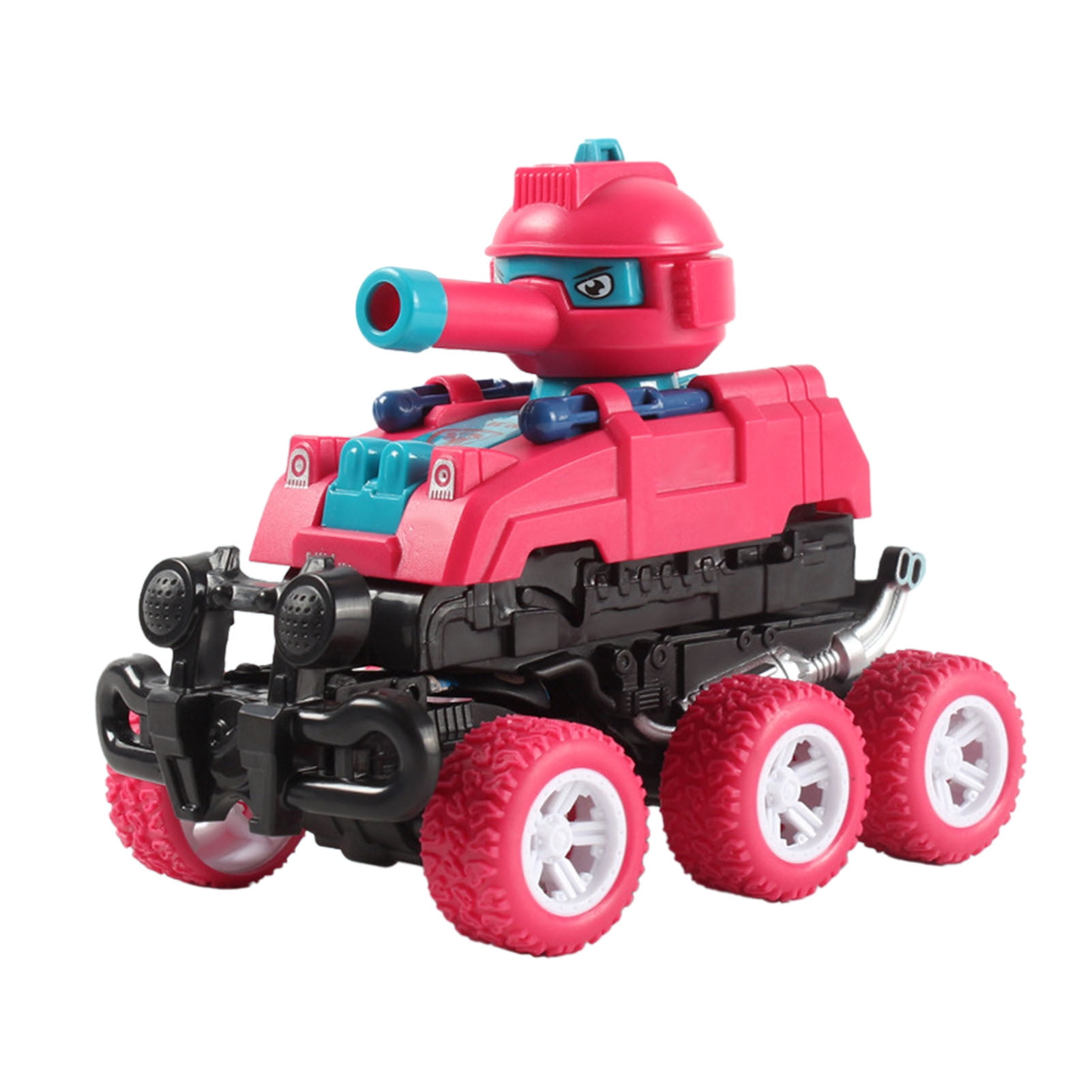 Kids Pull Back Engineering Vehicle 6 Wheels Flexible Transformation Car ...