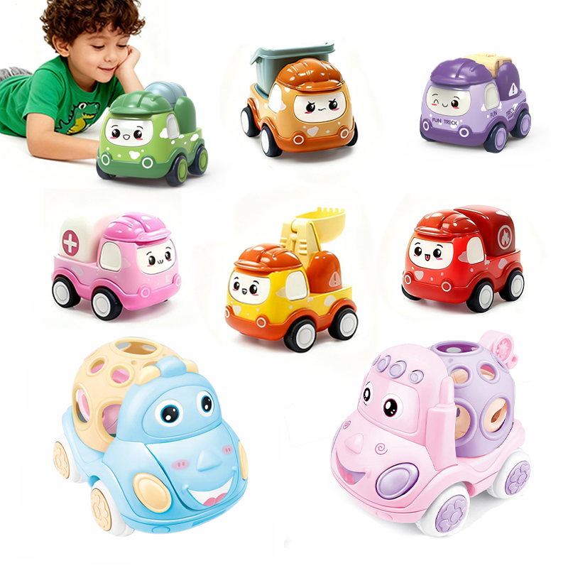 Kids Pull Back Toy Cars for Boys Girls,8 Pack Vehicle Set for Toddlers ...