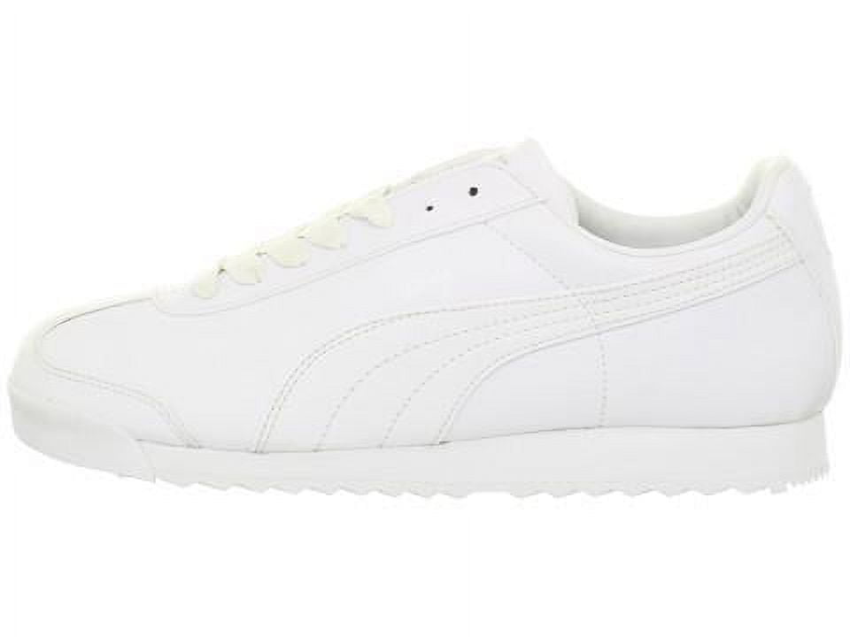 Kids Puma Girls Roma Basic Low Top Lace Up, White/Light Gray, Size Big ...