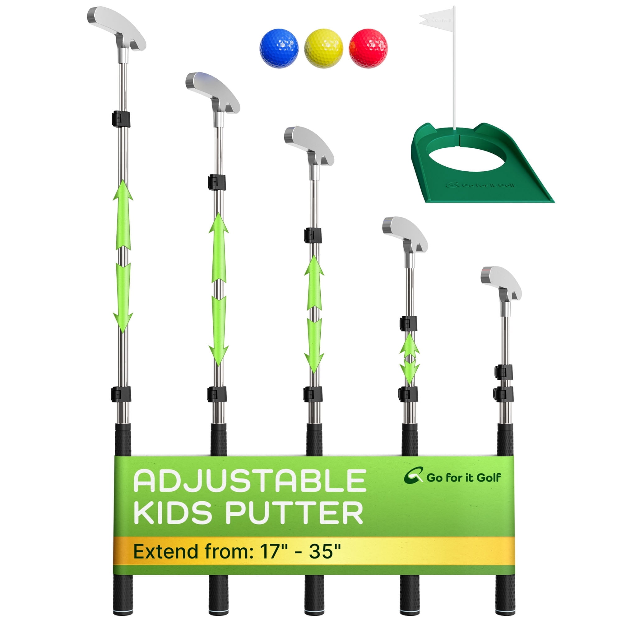 Free Shipping! Kids Putter with Adjustable Size for Junior Golfers with ...