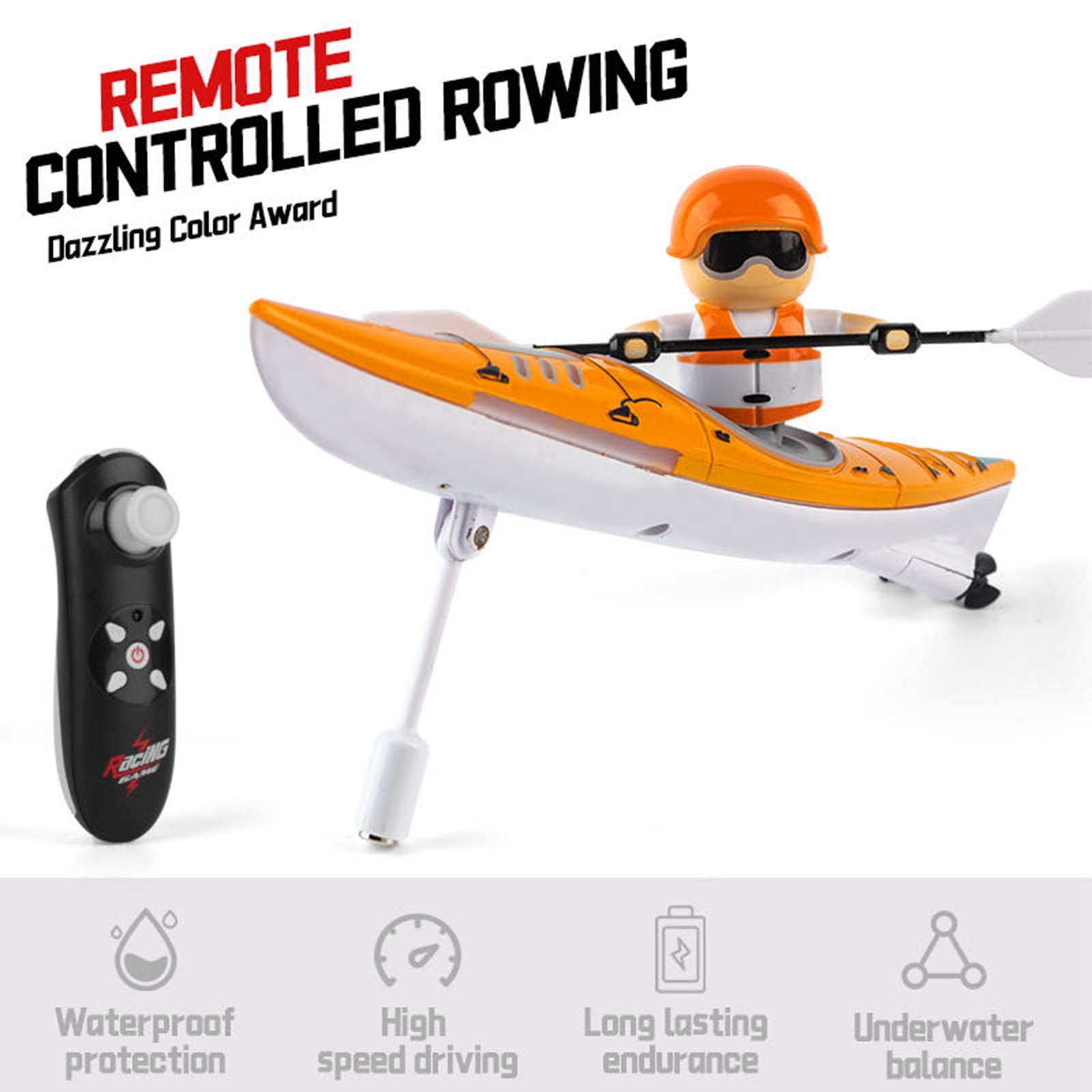 Kids RC Kayak Boat Toy,2.4 Ghz Remote Control Paddle Boat Toys,Toddler ...