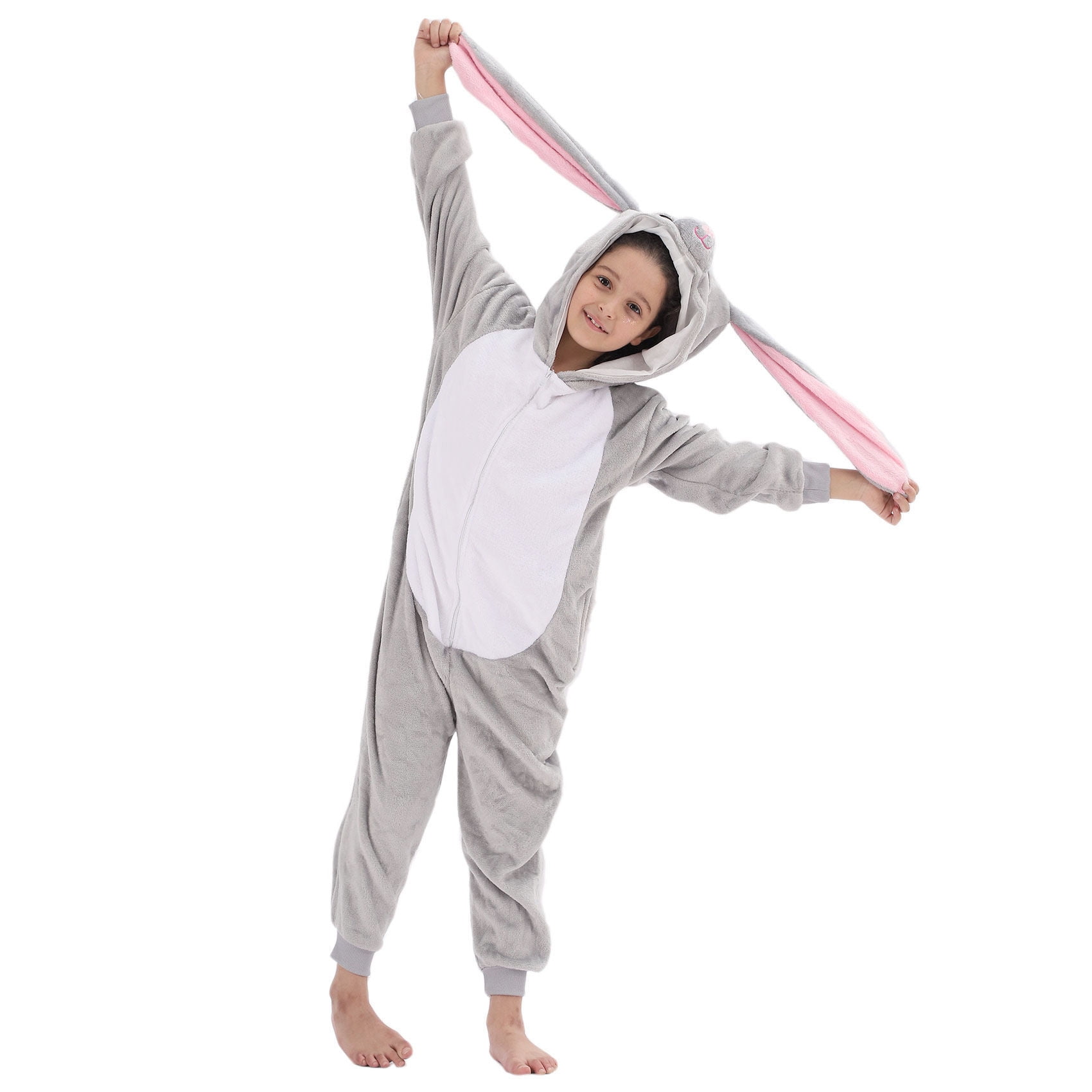 Kids Rabbit Costumes Animal Cosplay Onesie for Boys Girls Halloween ...