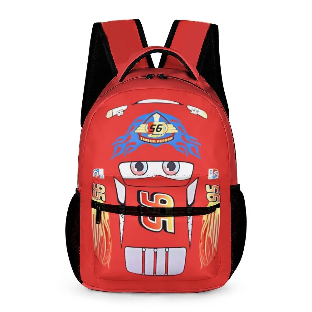 Red Racing-Inspired Backpack with Flame Graphic, 16.2 Inch Lightweight ...