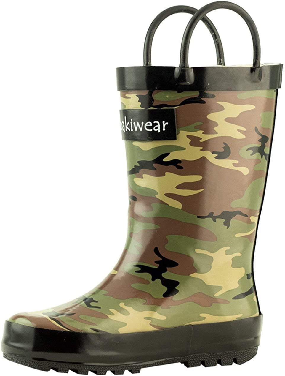 Kids Rain Boots For Boys Girls Toddlers Children - Army Camo - Walmart.com