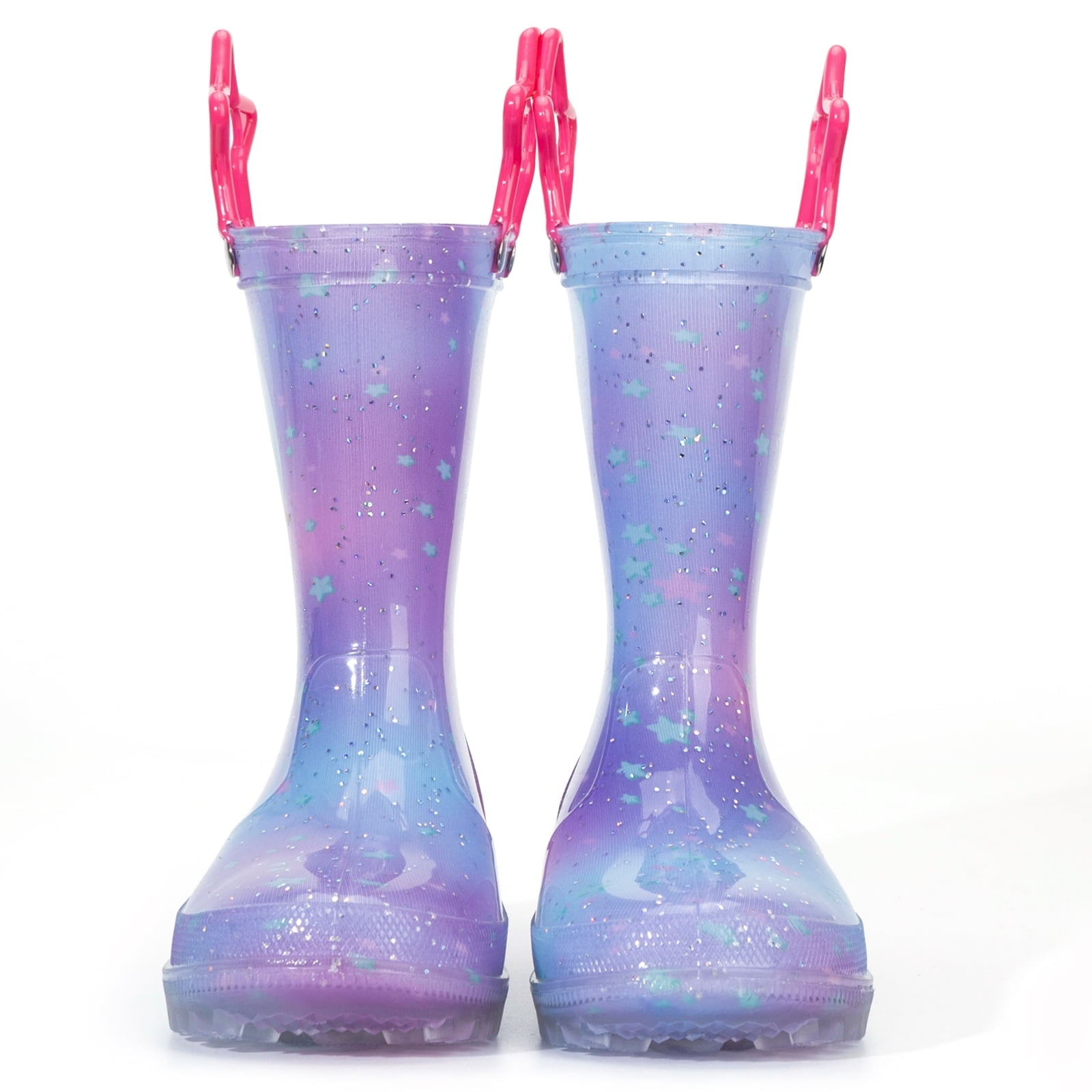 Kids Rain Boots For Girls Toddler Light Up Waterproof Rain Boots with ...