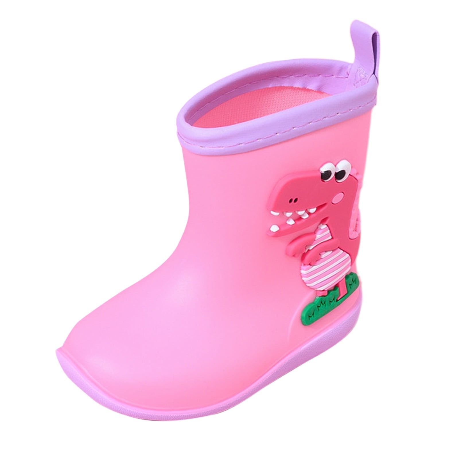 Kids Rain Boots Girls 3.5-4 Years Boys Short Ankle Slip On Garden ...