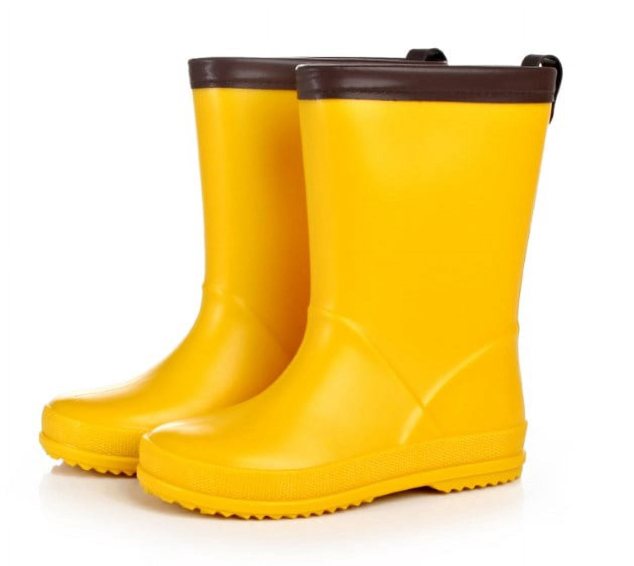 Kids Rain Boots Premium Collection, Waterproof Natural Rubber Boots for ...