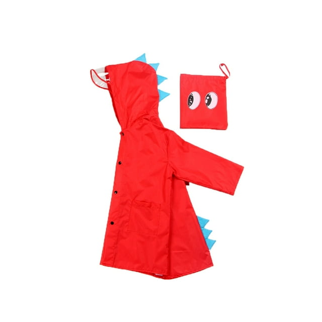 Kids Rain Ponchos Girls Boys Raincoat Cute Dinosaur Polyester Baby Raincoat Outdoor Children ...