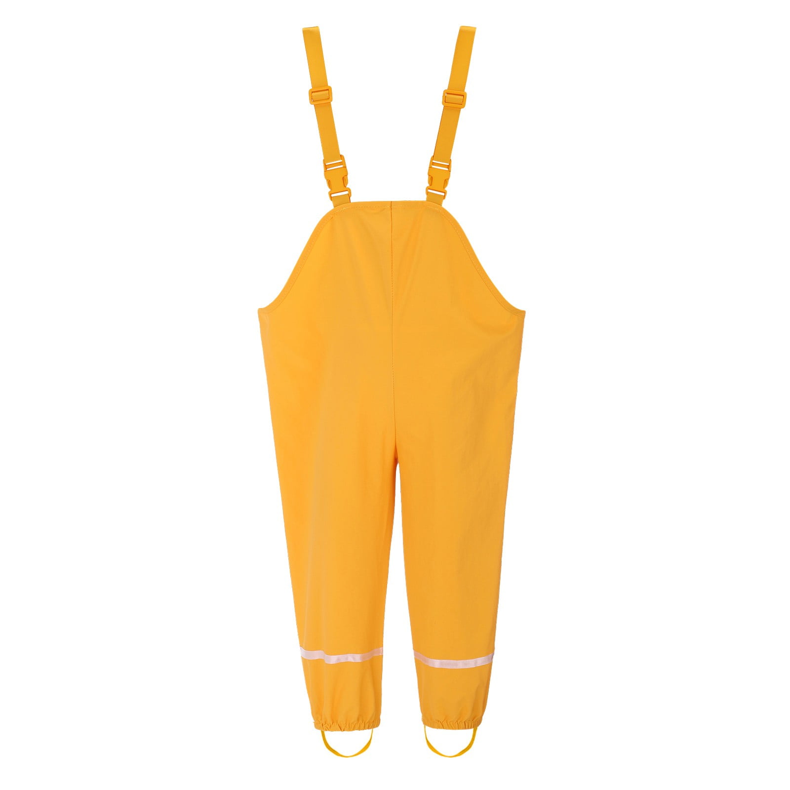 Kids Rain Suit Solid Waterproof Rain Bib Pants Suspender Trousers ...